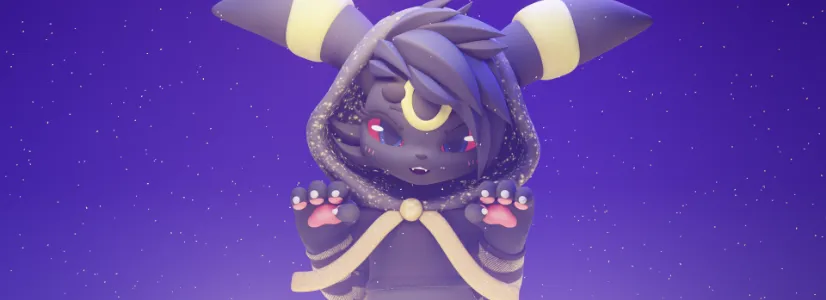 Nocturne - Kemono Umbreon (VRChat Furry Base/Avatar) | By TheRPGslayer ...