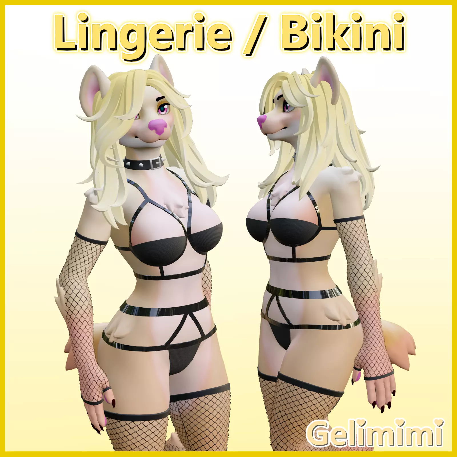 Hyenid Lingerie / Bikini | By GELL 3D | VRCArena