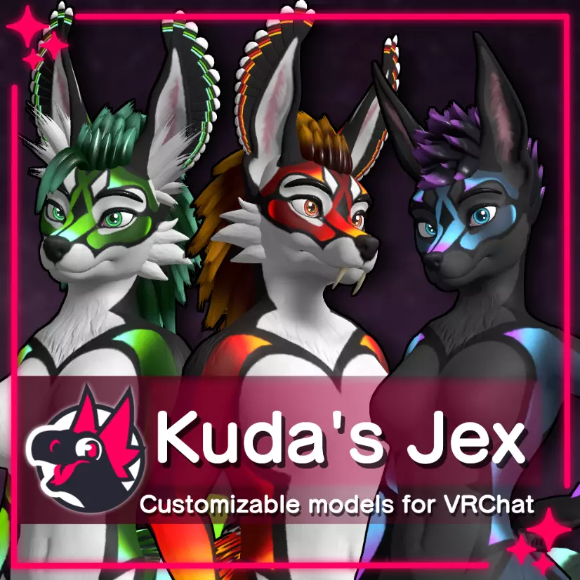 Kuda's Jex - Model and VRC Avatar pack | By Kudalyn | VRCArena