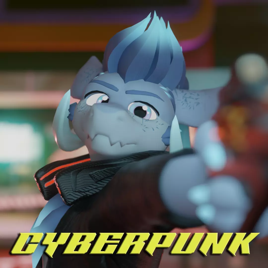 Winterbold Hairstyle - Cyberpunk - VRChat Avatar Hair Asset | By Swiri ...