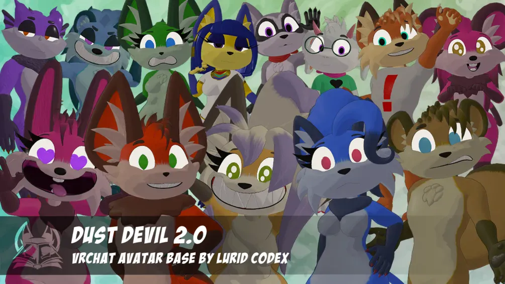 Dust Devil 2.0 - Toony VRChat Avatar Base | By Lurid Codex | VRCArena