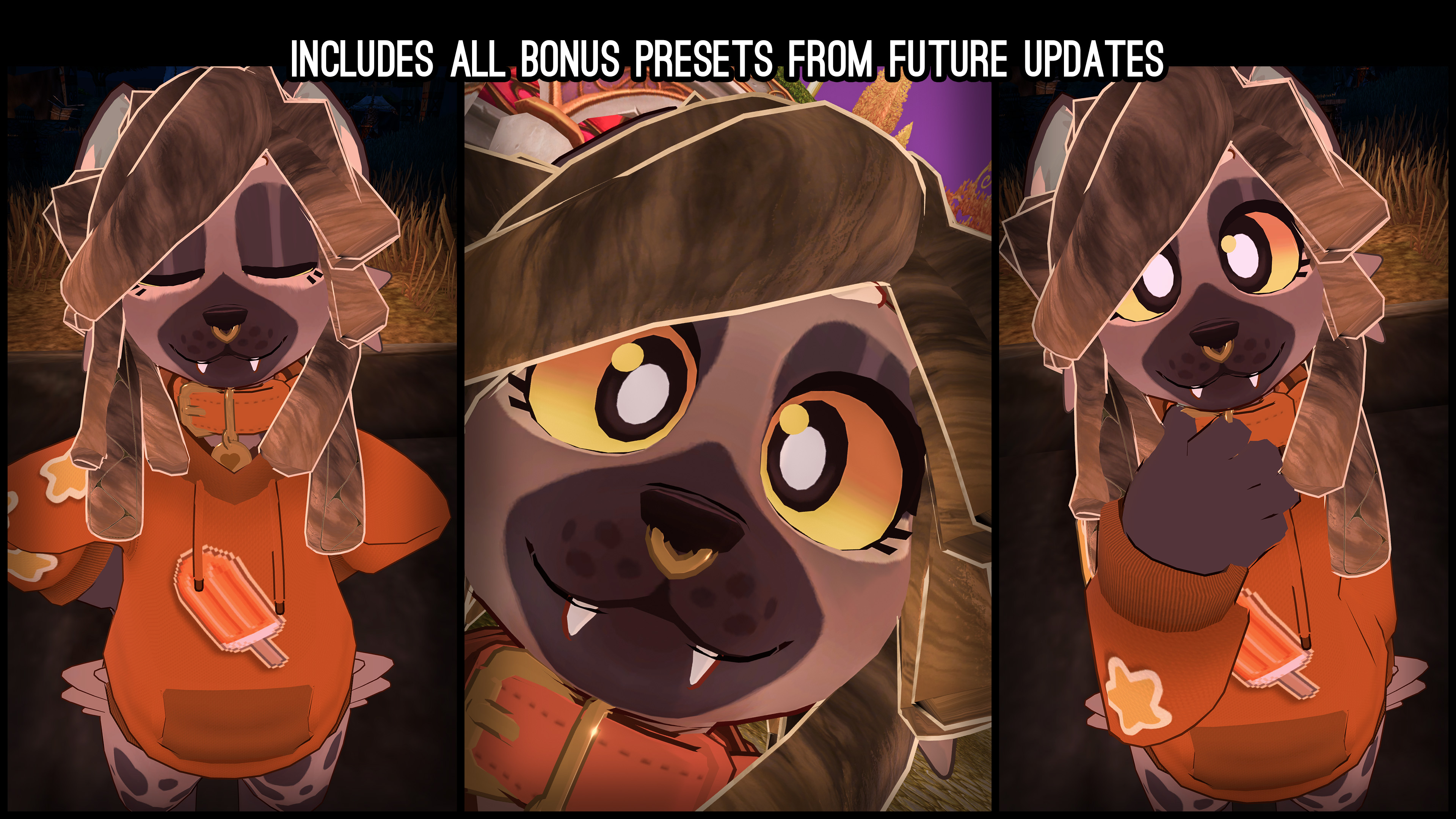 VRChat Chunky Dreadlocks for Skip4D Chibi | By Krunk | VRCArena