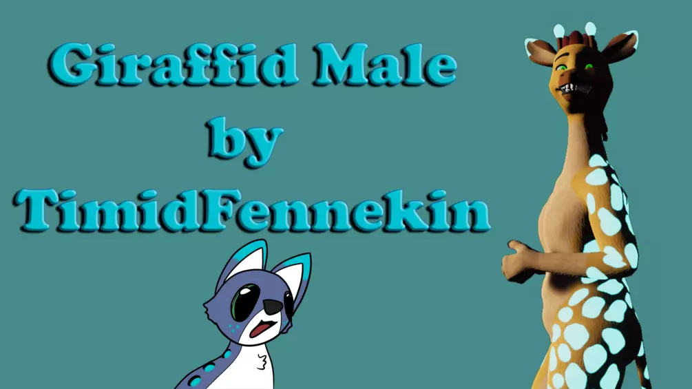 Giraffid Male VRC Avatar | By TimidFennekin | VRCArena
