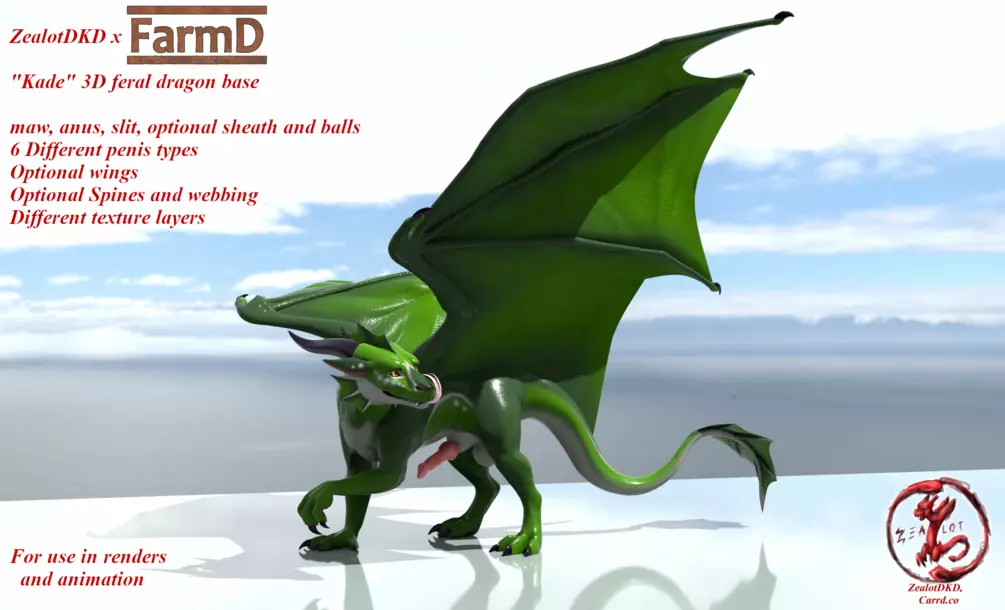 ZealotDKD FarmD Kade 3D Dragon base | By ZealotDKD | VRCArena