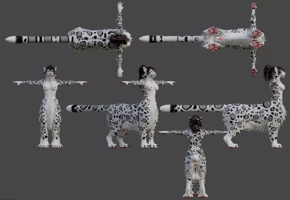 ZealotDKD Big Cattaur for blender + vrchat | By ZealotDKD | VRCArena