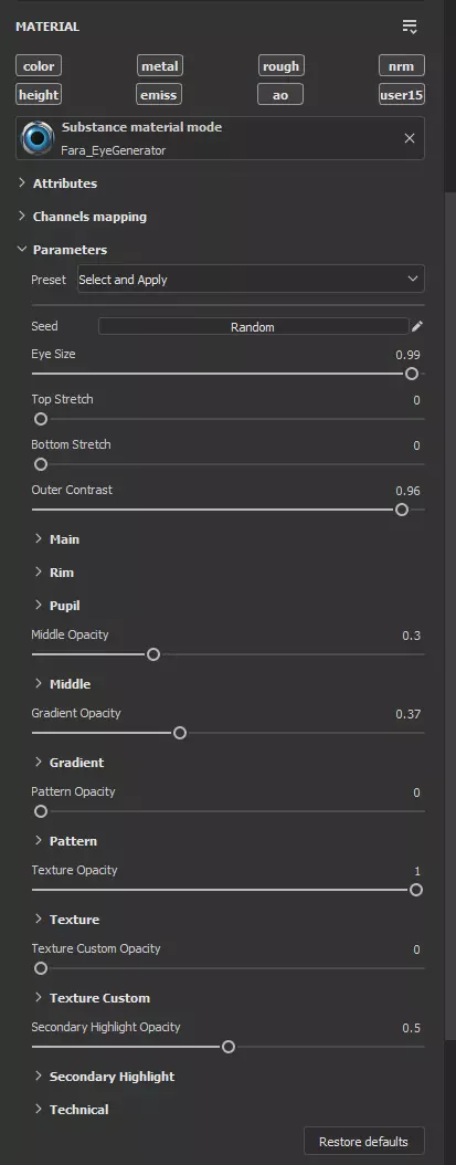 Substance Painter Eye Generator | By Fara McCaw | VRCArena