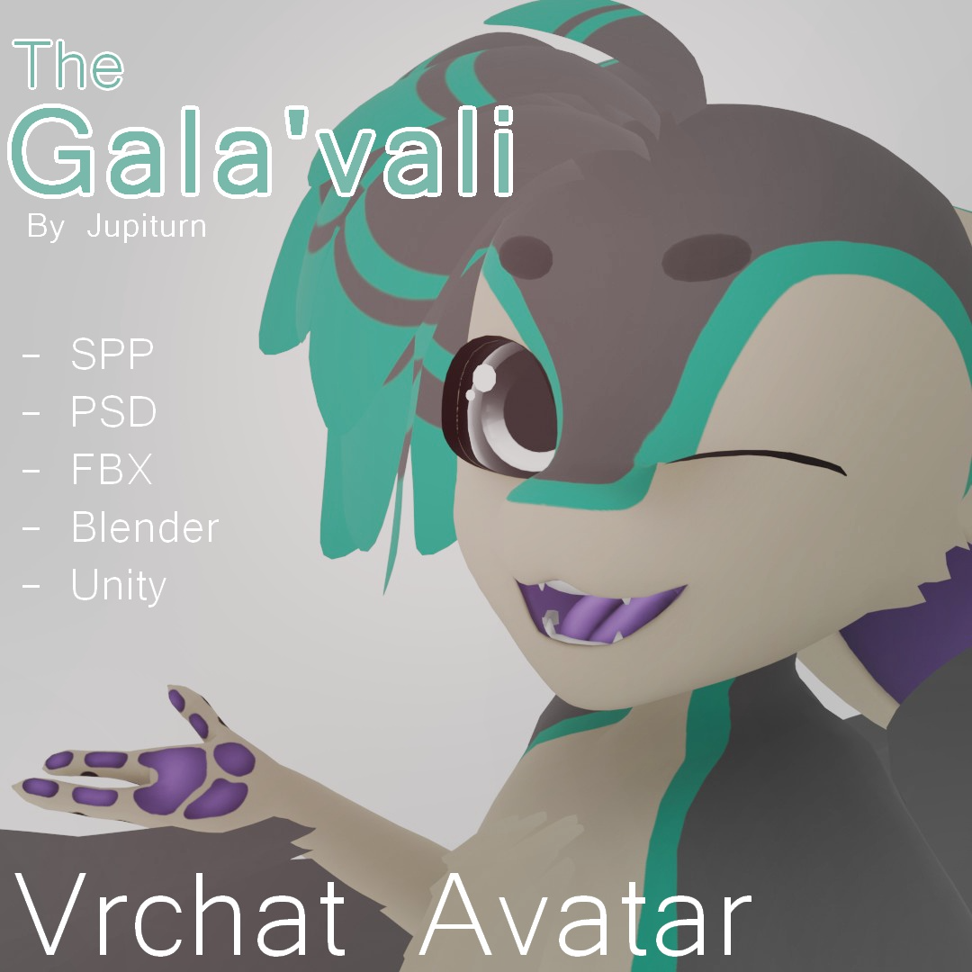 Gala'vali (VRChat Avatar) | By Jupiturn | VRCArena