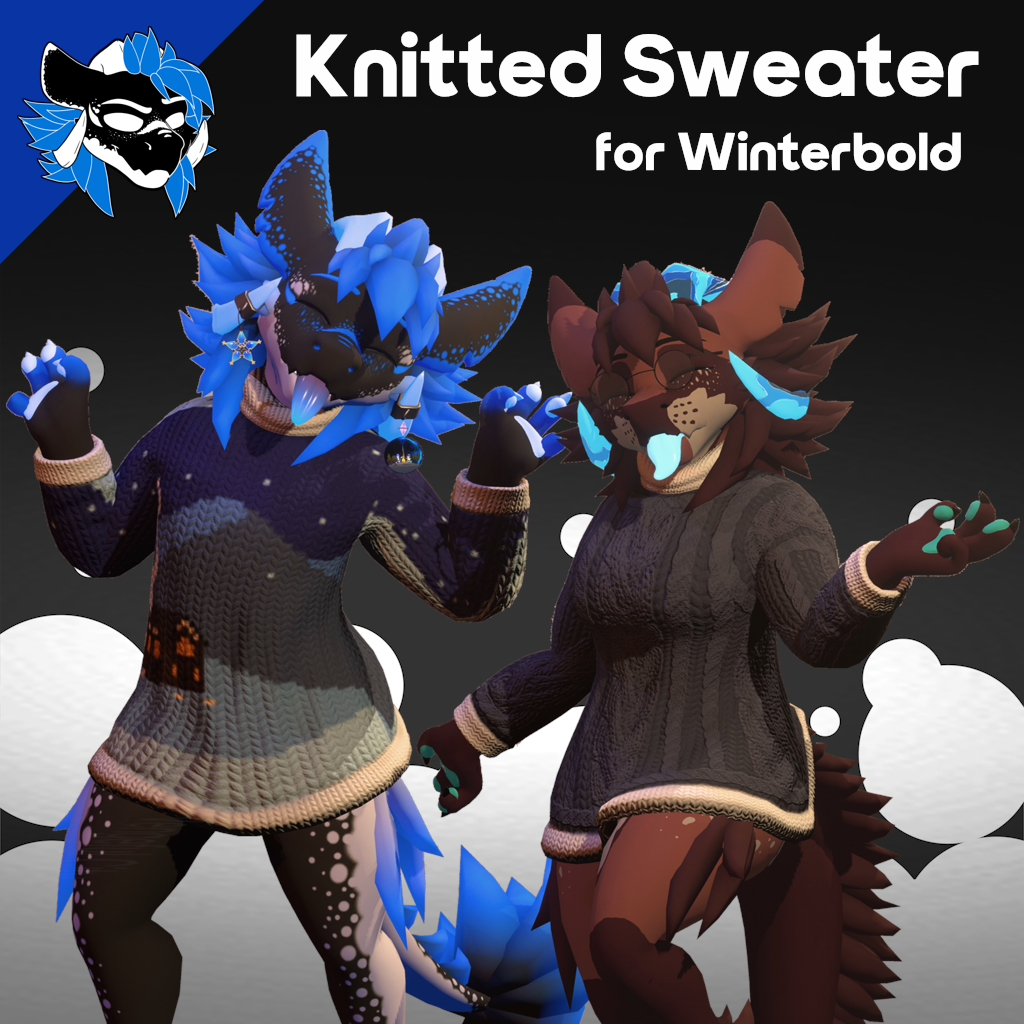 Knitted Sweater For Winterbold Customizable Vrchat Clothes Itsguusy By Itsguusy Vrcarena