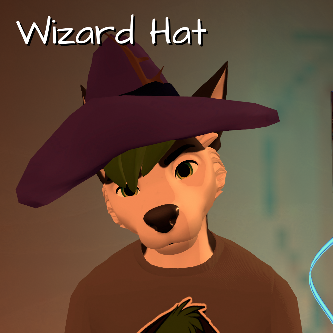 Wizard Hat (VRChat Accessory) | By Azora Husky | VRCArena