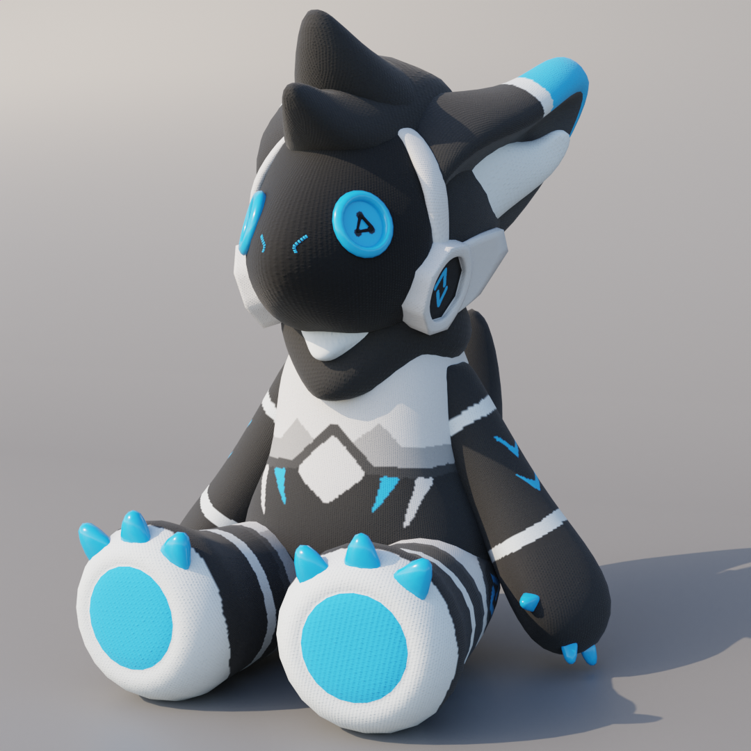 Protogen Plushie VRC Avatar Base | By FR05T | VRCArena