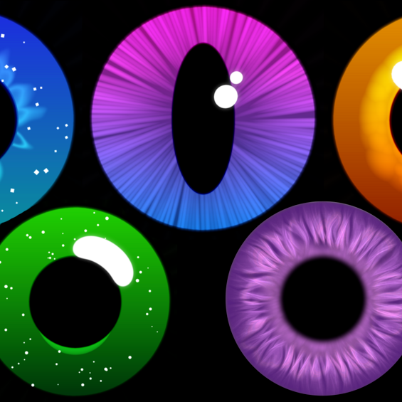 5 Deuzear Eyes Textures | By Sesilaso | VRCArena