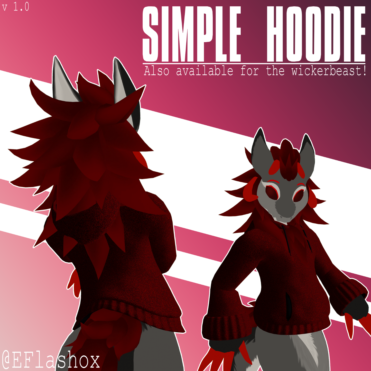 Simple Hoodie WickerBeast | By Flashychisme | VRCArena