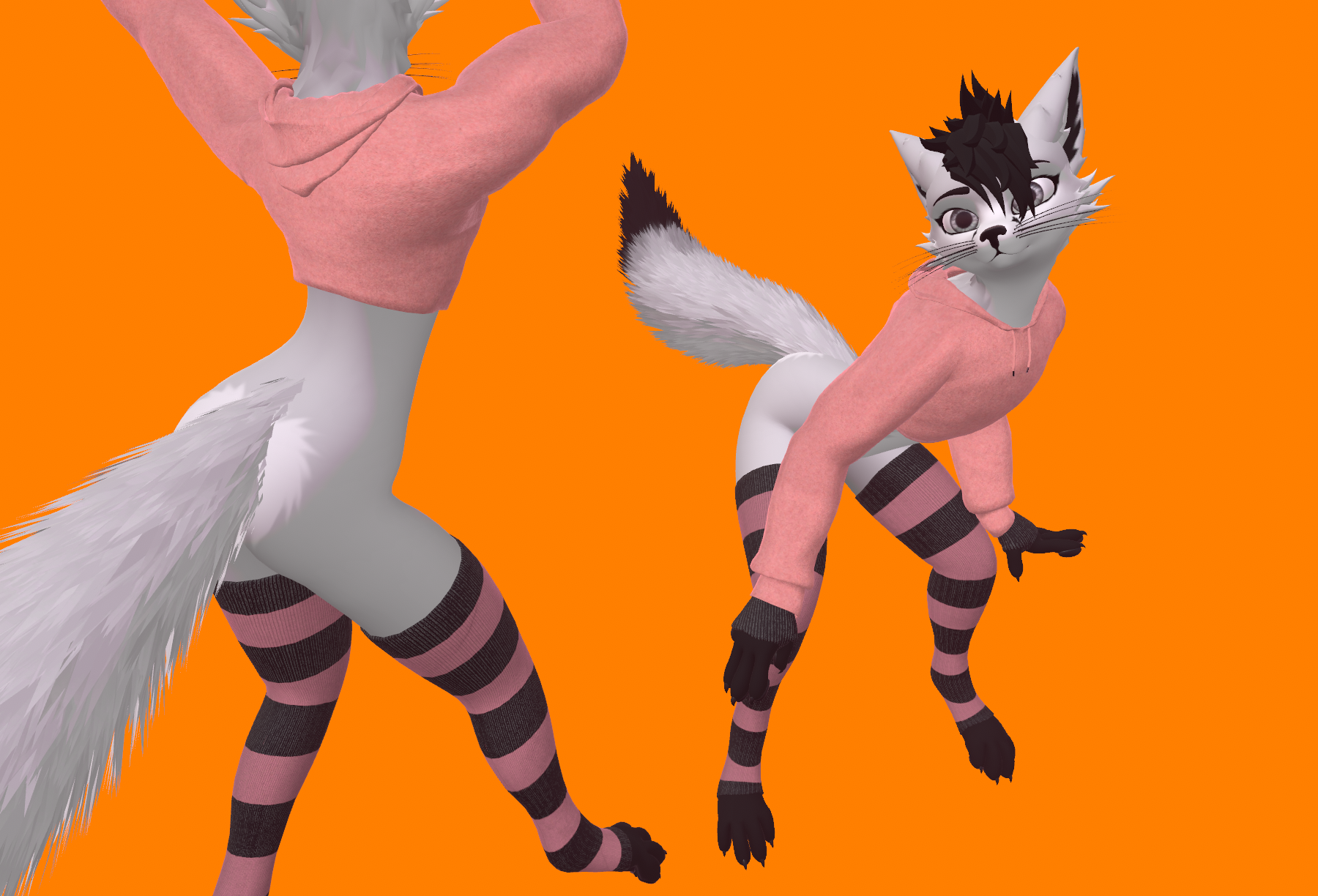 Femboy Outfit for [MiloFox] KitFox - 3D Model for VRChat | By Peanut Floof | VRCArena