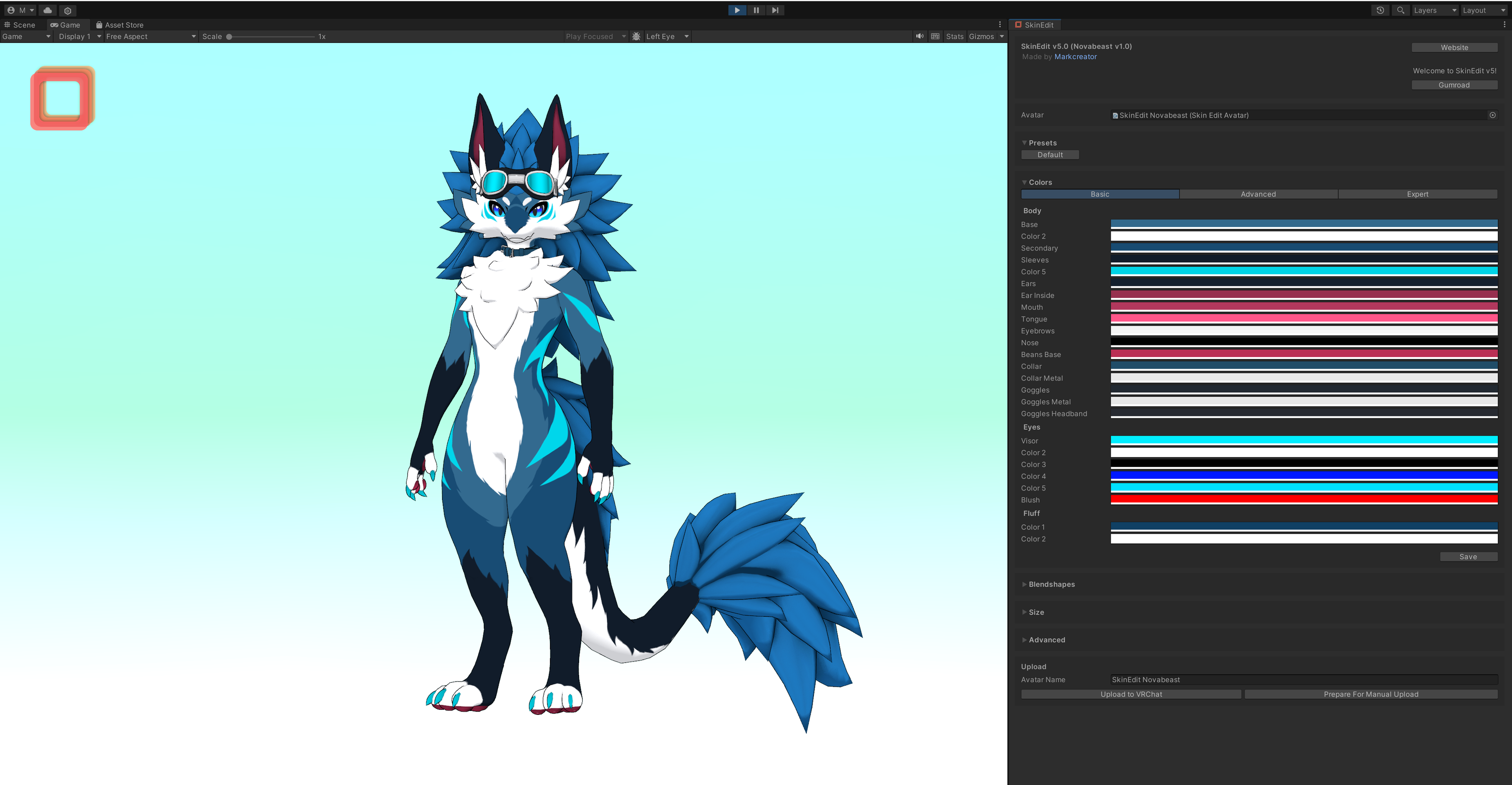 SkinEdit Novabeast | By Markcreator | VRCArena